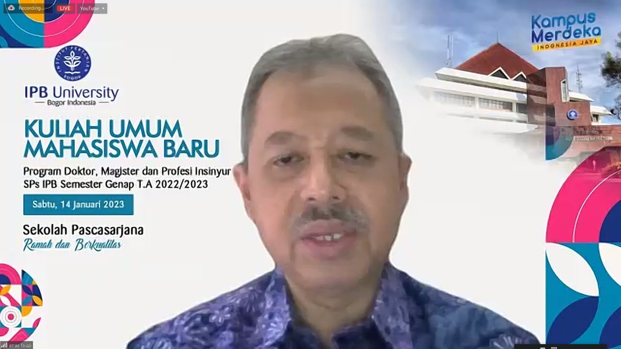 Sekolah Pascasarjana IPB University Adakan Kuliah Umum, Sambut ...